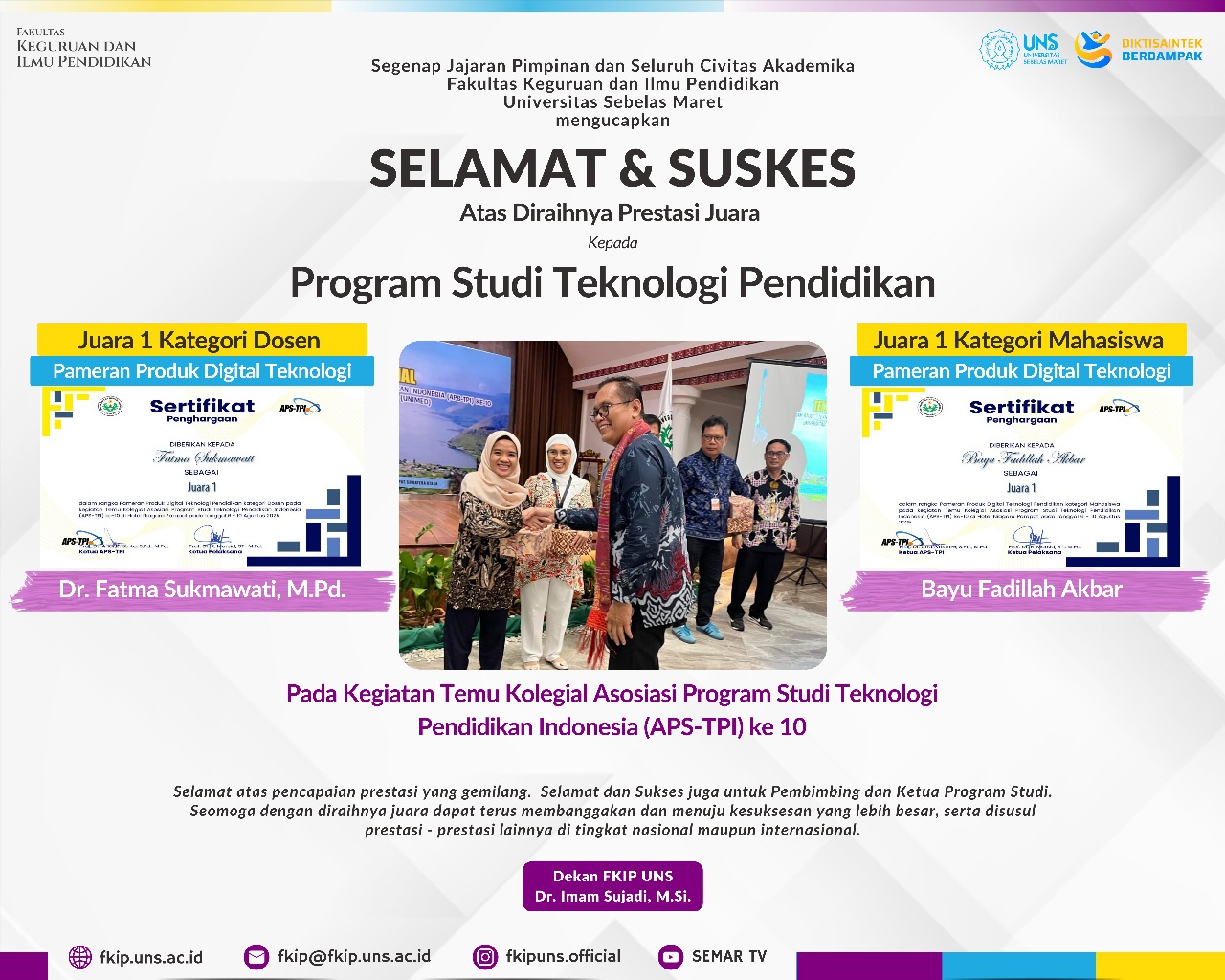 PRESTASI – PUSAT PRESTASI MAHASISWA FKIP UNS